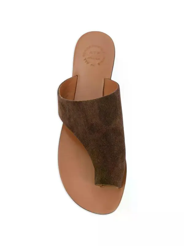 ATP ATELIER Rosa Toe-strap Sandals - Brown