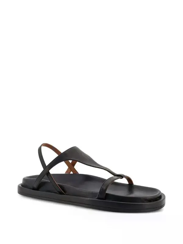 ATP ATELIER Ultimo T-strap Sandals - Black
