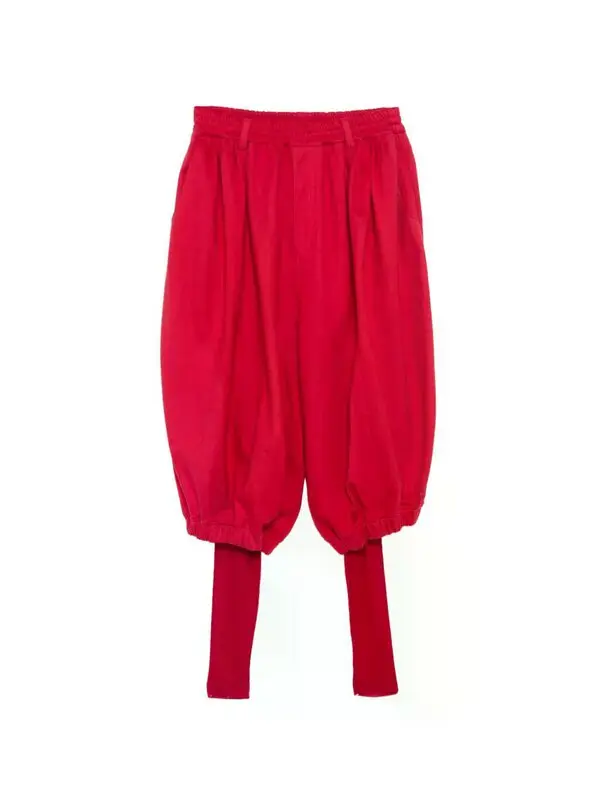 SONGZIO Bias Sarouel Sweat Pants - Red
