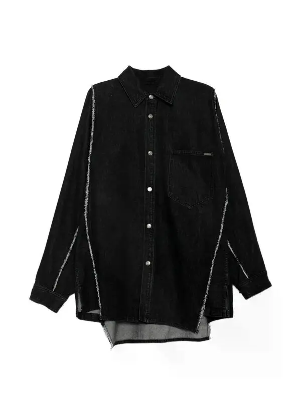 SONGZIO Polyptych Embroidered Denim Shirt