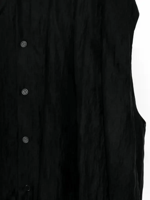 SONGZIO Sleeveless Shirt With Button Detailing
