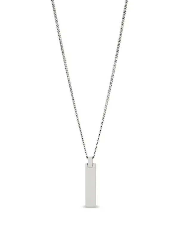 Tom Wood Id Pendant Necklace - Silver