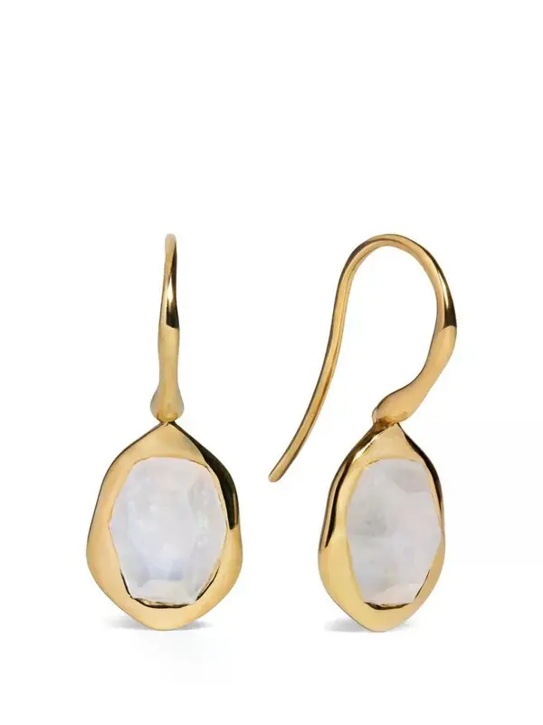 Monica Vinader Odyssey Moonstone Hook Earrings - Gold