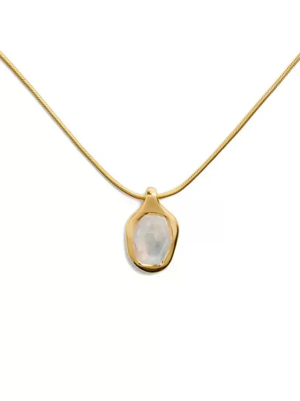 Monica Vinader Odyssey Moonstone Pendant Necklace - Gold
