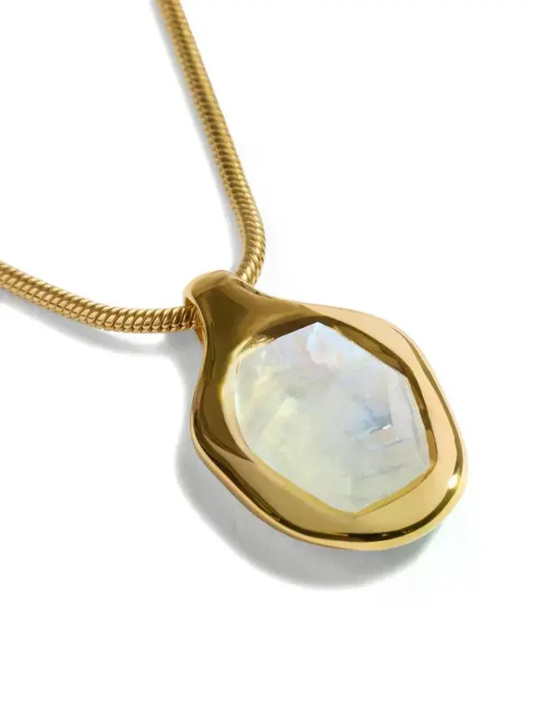 Monica Vinader Odyssey Moonstone Pendant Necklace - Gold