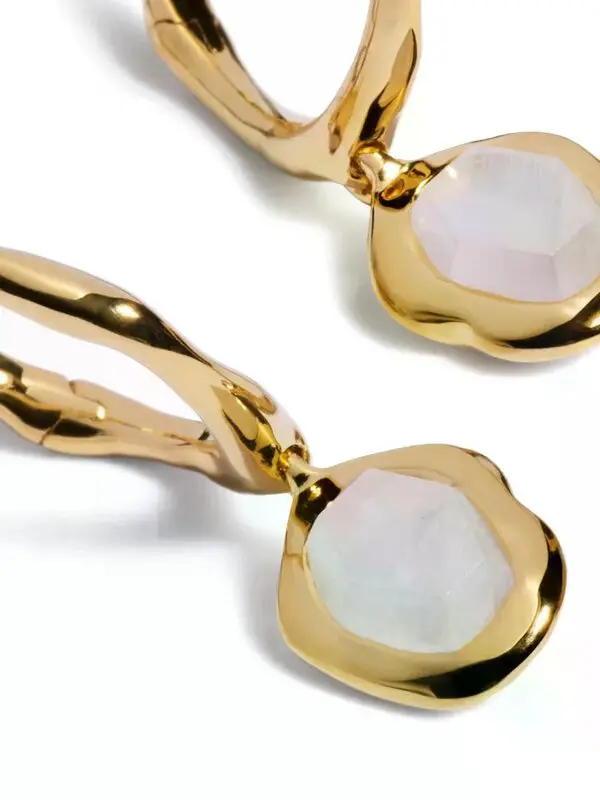 Monica Vinader Odyssey Moonstone Earrings - Gold