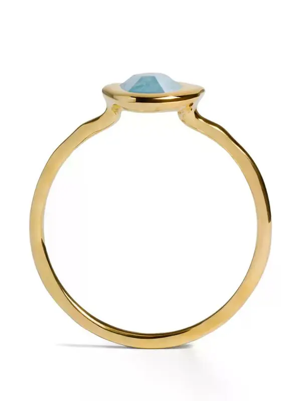 Monica Vinader Odyssey Aquamarine Ring - Gold