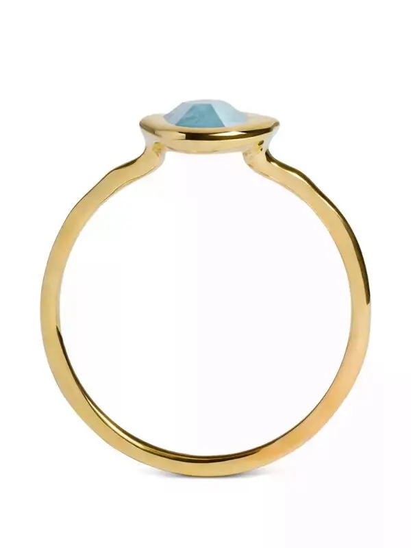 Monica Vinader Odyssey Aquamarine Ring - Gold