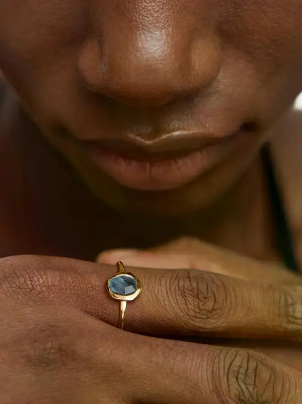 Monica Vinader Odyssey Aquamarine Ring