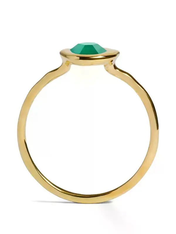 Monica Vinader Odyssey Onyx Ring - Gold