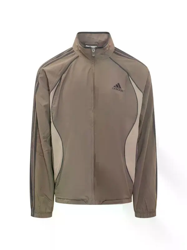 Adidas Logo-detail Jacket - Brown