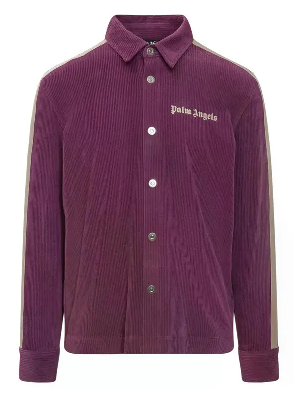 Palm Angels Stripe Logo Shirt