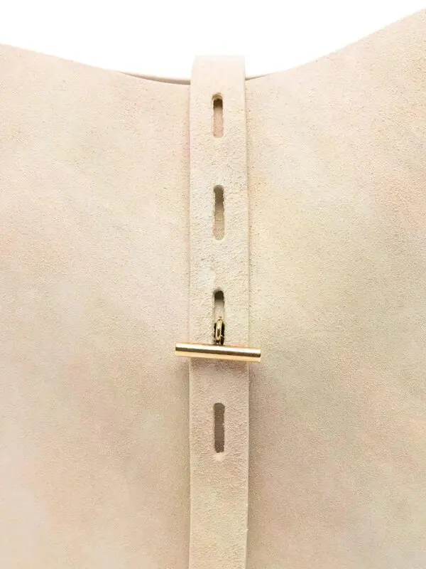 MINOBOSSI Liz Suede Shoulder Bag - Neutrals