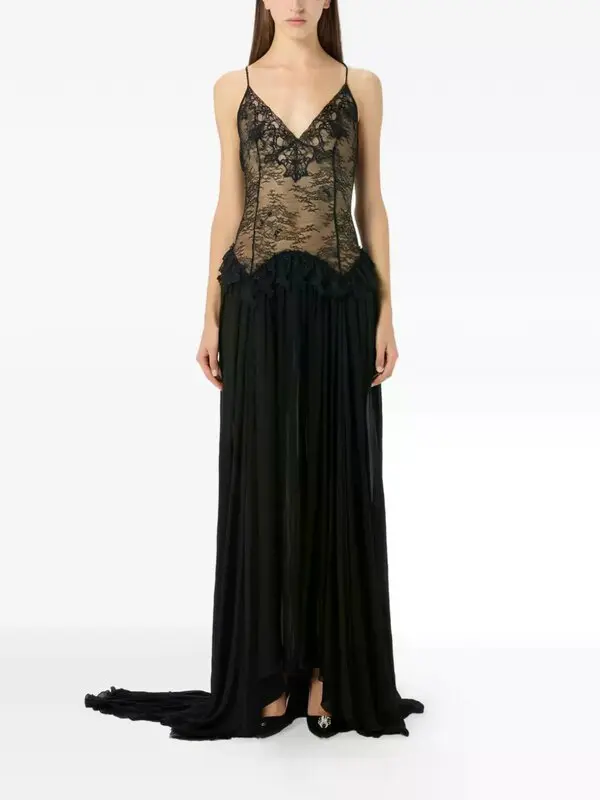 Blumarine Lace-detail Maxi Dress