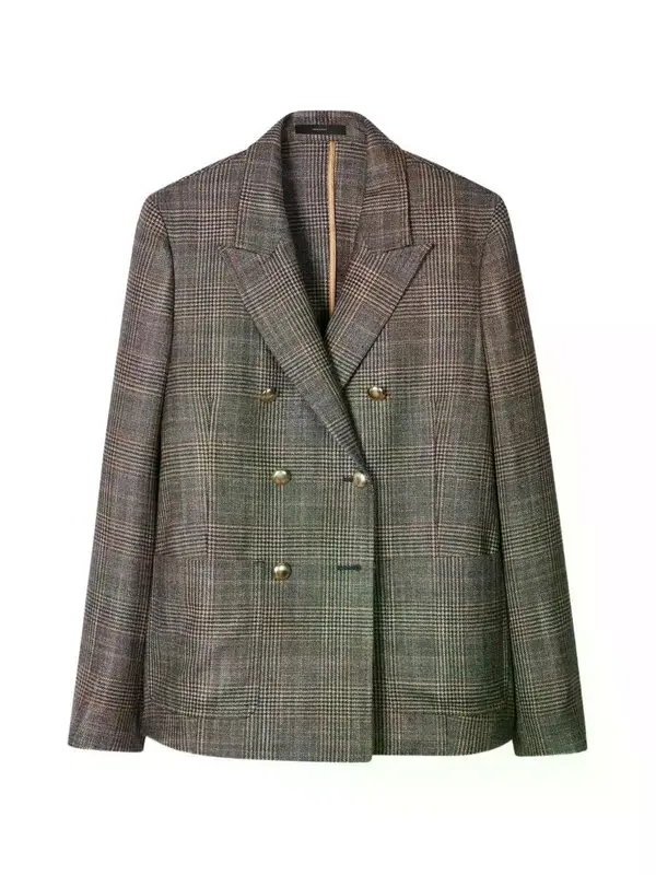 Paul Smith Double-breasted Check Blazer