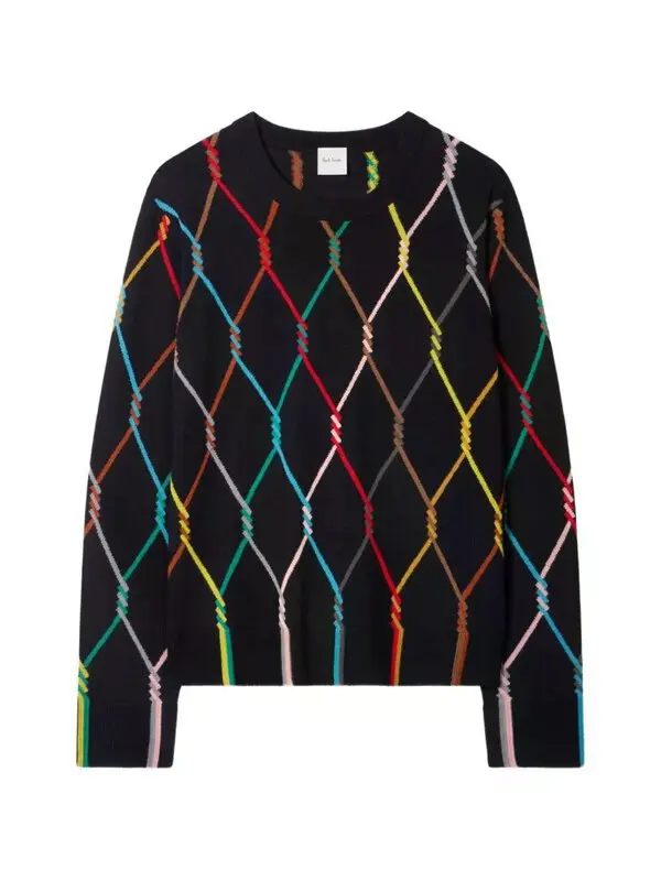Paul Smith Diamond-pattern Sweater - Black