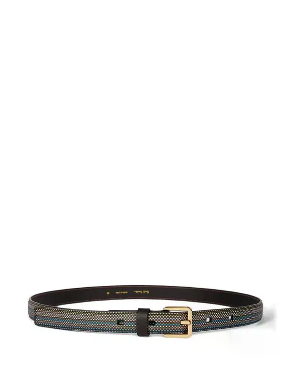 Paul Smith Woven Buckle Belt - Black
