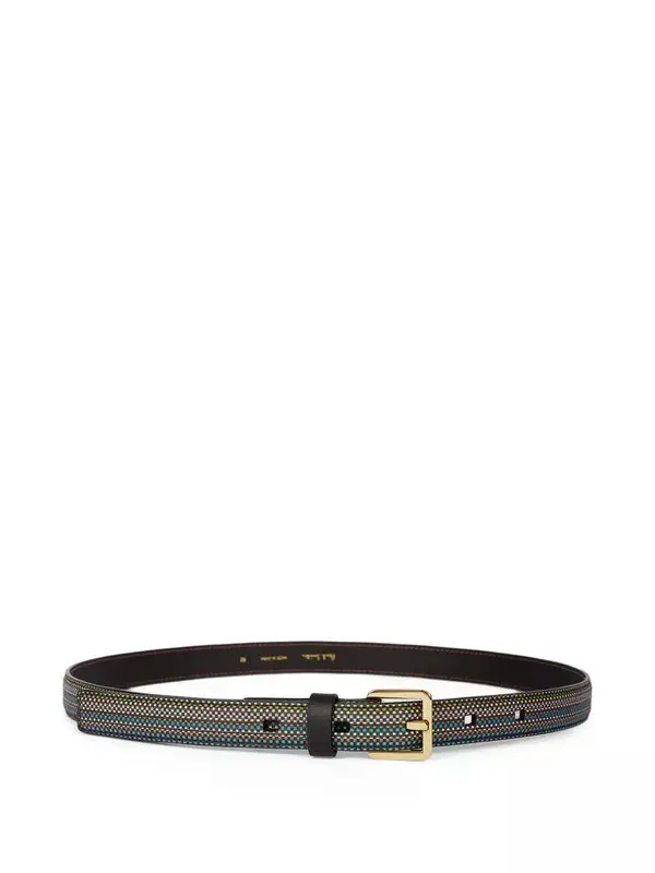 Paul Smith Woven Buckle Belt - Black