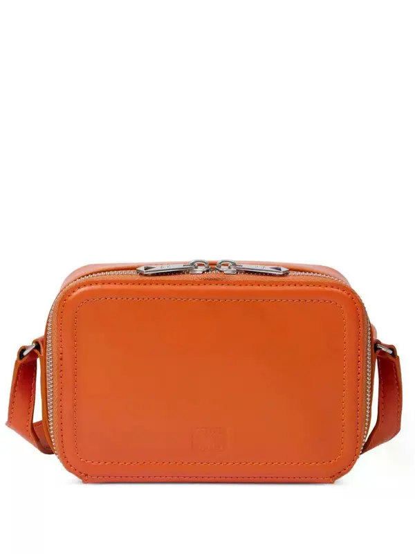 Paul Smith Zipped Leather Shoulder Bag - Orange