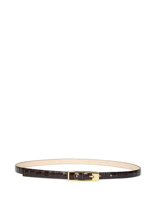 Paul Smith Crocodile-effect Buckle Belt - Brown