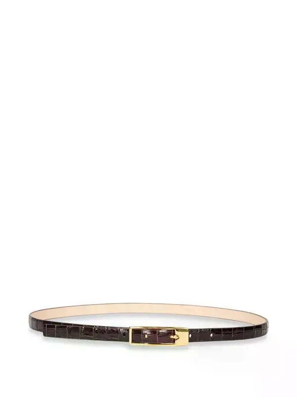 Paul Smith Crocodile-effect Buckle Belt - Brown