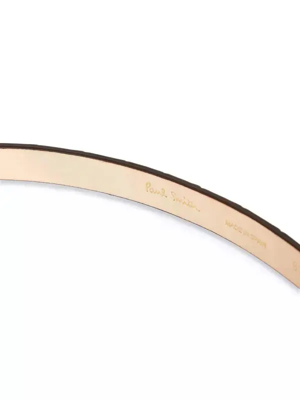 Paul Smith Crocodile-effect Buckle Belt - Brown