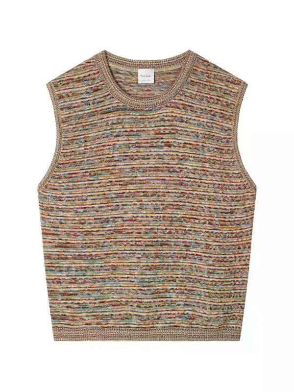 Paul Smith Striped Knitted Vest - Neutrals