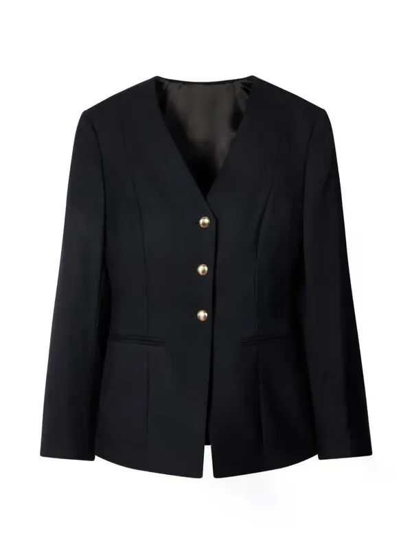 Paul Smith Buttoned V-neck Blazer - Blue