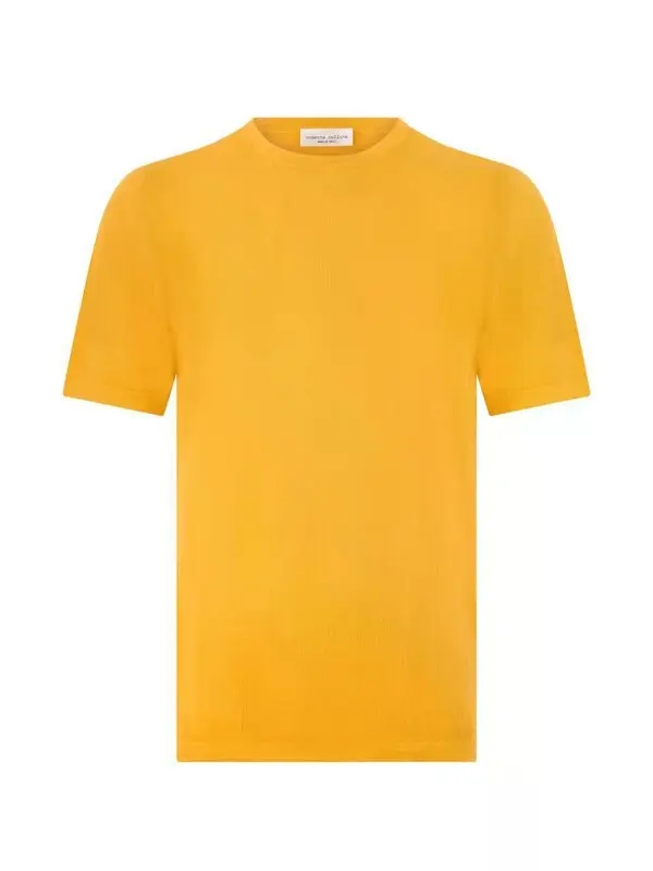 ROBERTO COLLINA Crewneck Short-sleeve Sweater - Yellow