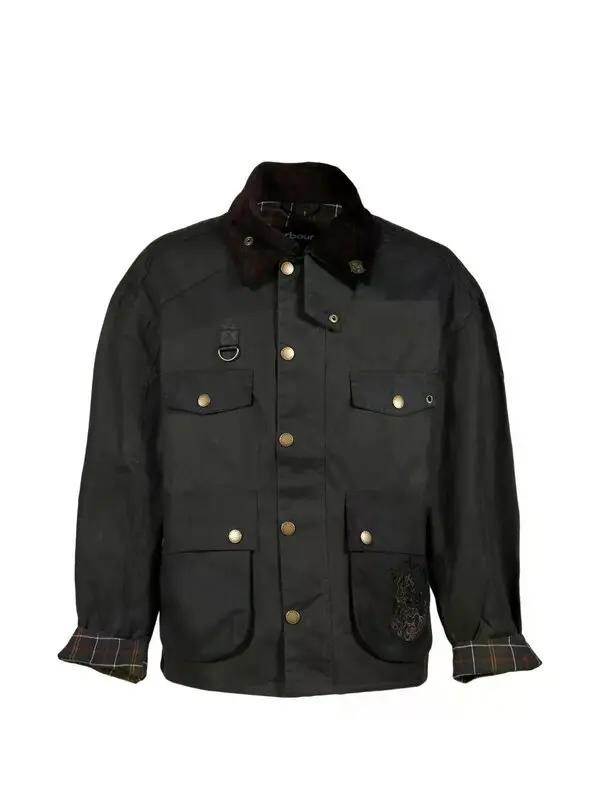 FENG CHEN WANG X Barbour Chest-pocket Shirt Jacket - Green