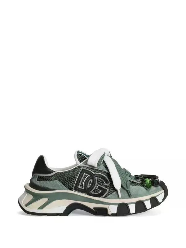Dolce & Gabbana Dg Country Road Textile Sneakers - Green