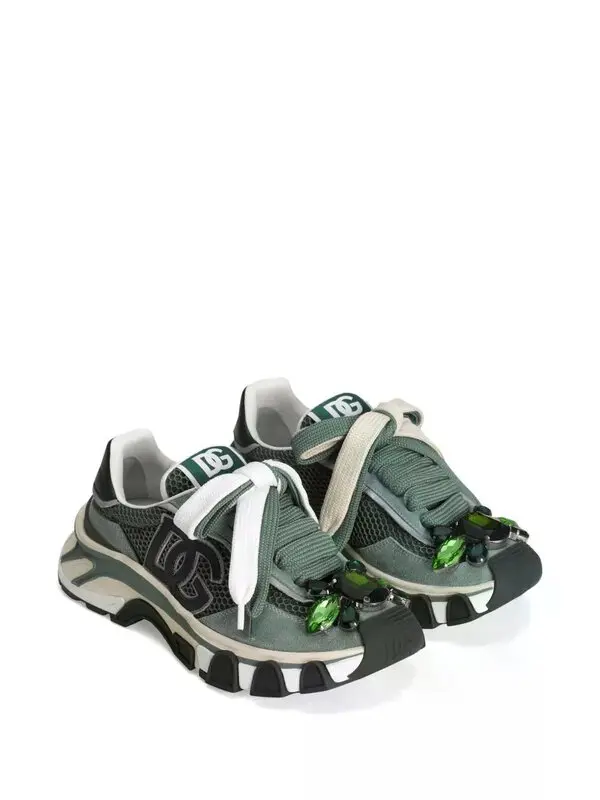 Dolce & Gabbana Dg Country Road Textile Sneakers - Green