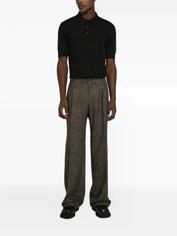 Dolce & Gabbana Extra-fine Cashmere Polo Shirt - Black
