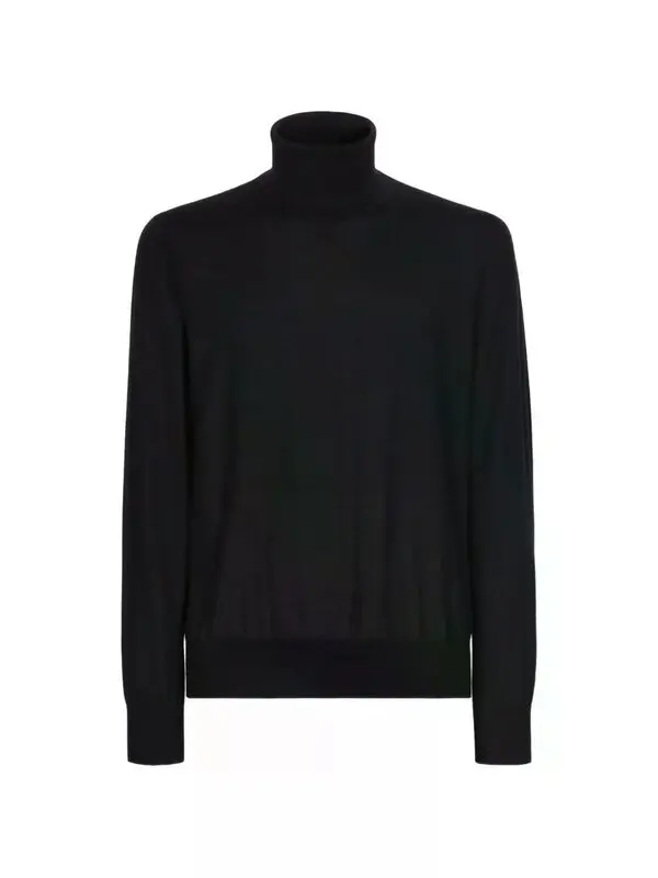 Dolce & Gabbana Extra-fine Cashmere Turtleneck Sweater - Blue