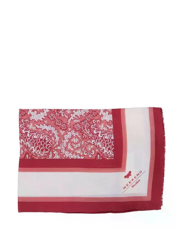 Max Mara Paisley-print Scarf - Pink