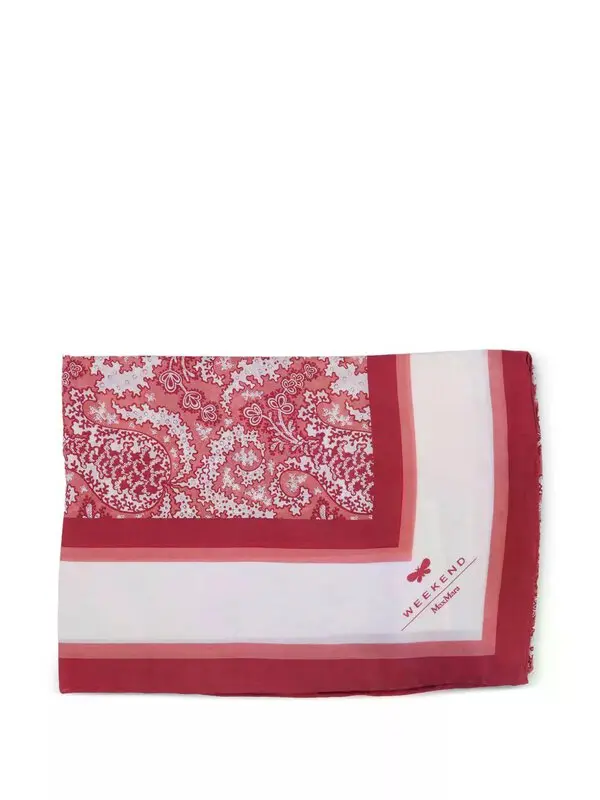 Max Mara Paisley-print Scarf - Pink