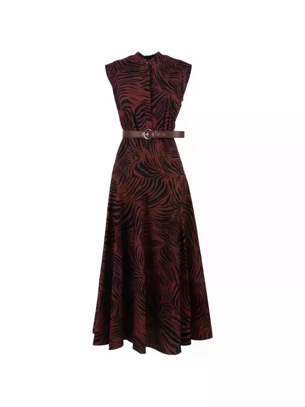Max Mara West Zebra-print Dress - Brown