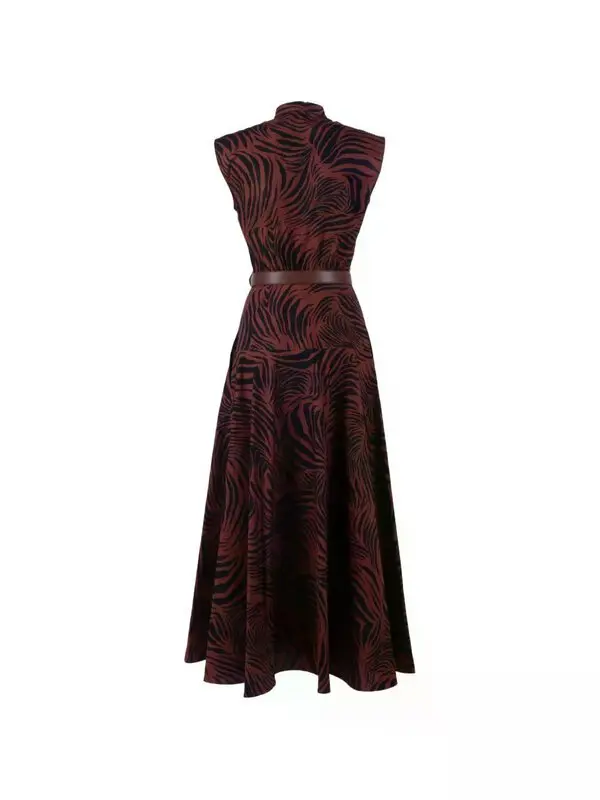 Max Mara West Zebra-print Dress - Brown