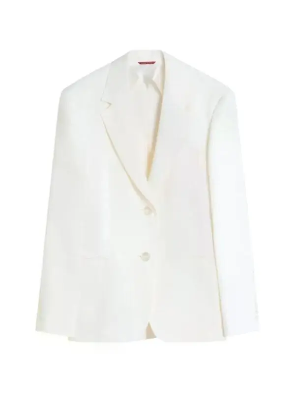 Max Mara Bello Single-breasted Blazer - White