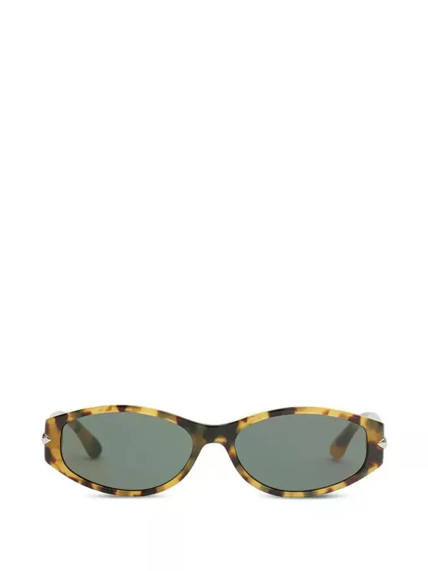Isabel Marant Pixa-gd Oval-frame Sunglasses - Brown