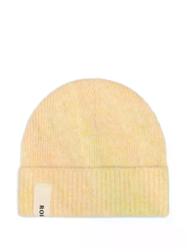 ROUGH. Label Detail Beanie - Yellow