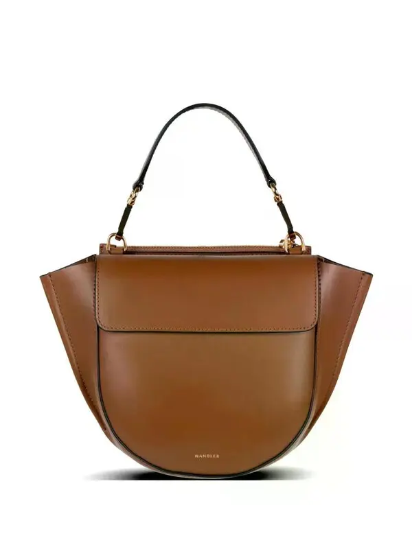 WANDLER Mini Hortensia Tote Bag - Brown