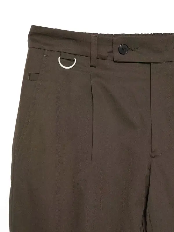 LOW BRAND Pleated Trousers - Green