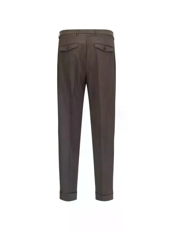 CRUNA Pleated Tapered Trousers
