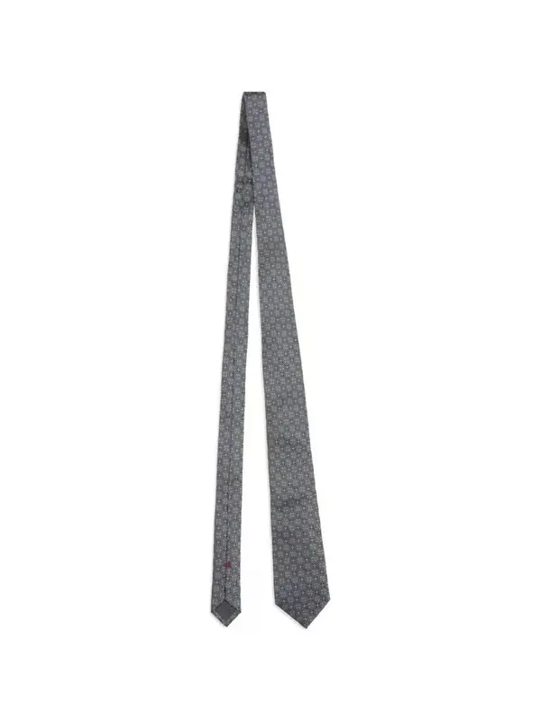 Brunello Cucinelli Silk Neck Tie - Grey