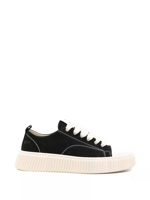 RHUN Round-toe Sneakers - Black