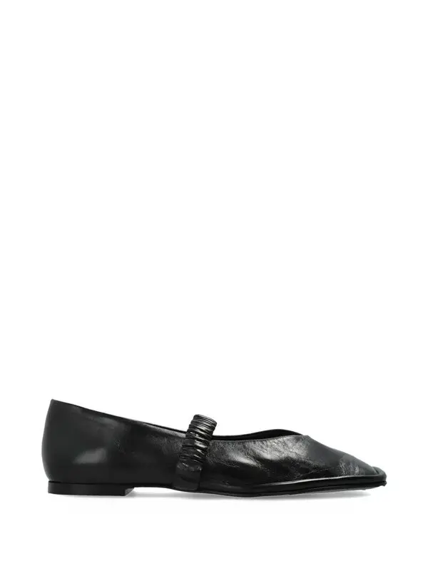 ALOHAS Lauton Leather Ballet Flats - Black