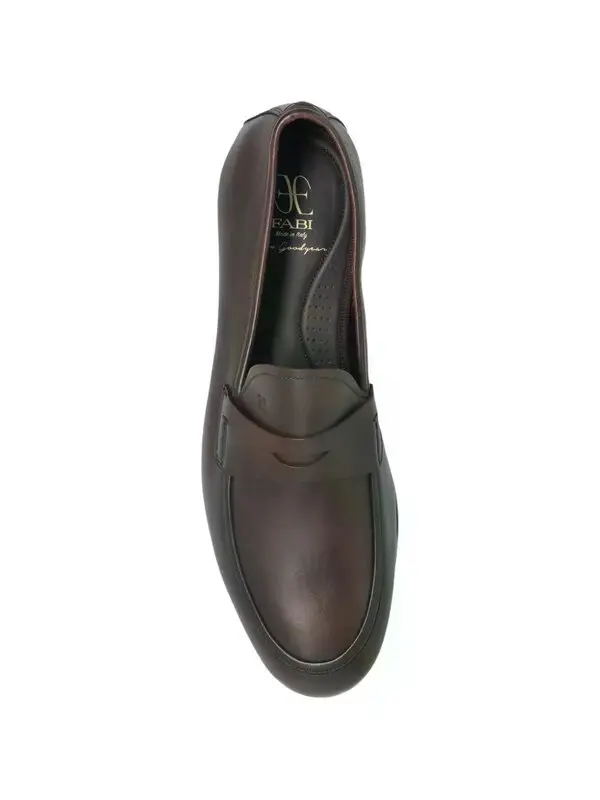 FABI Leather Loafers - Brown