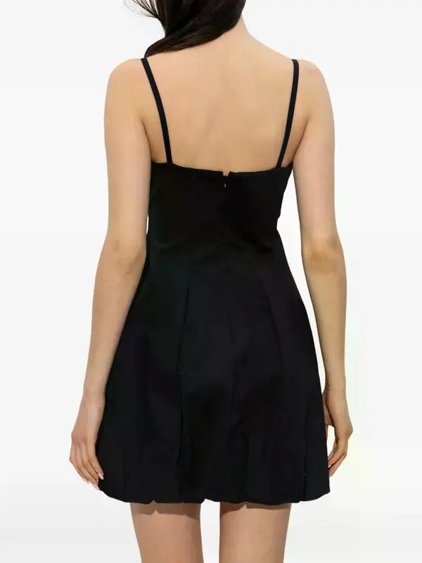 Versace Cut-out Pleated Mini Dress