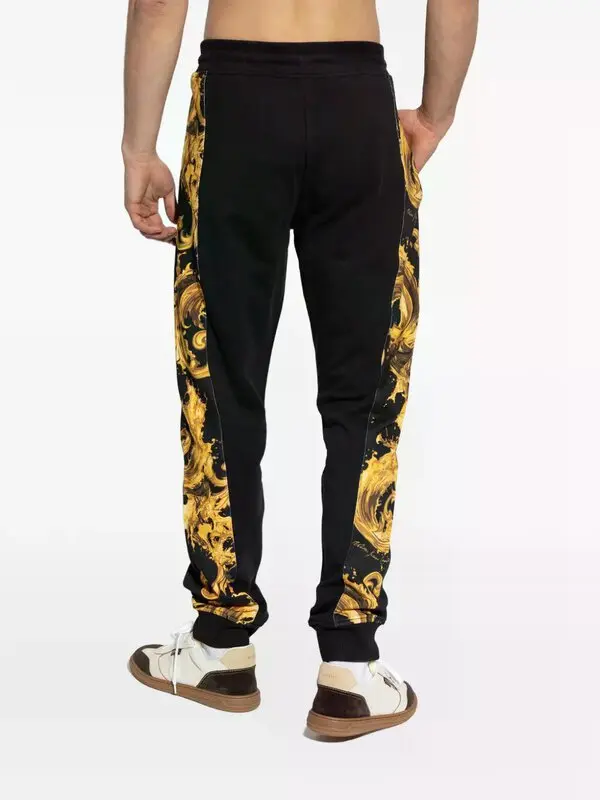 Versace Chromo Couture-print Drawstring-detail Cotton Track Pants